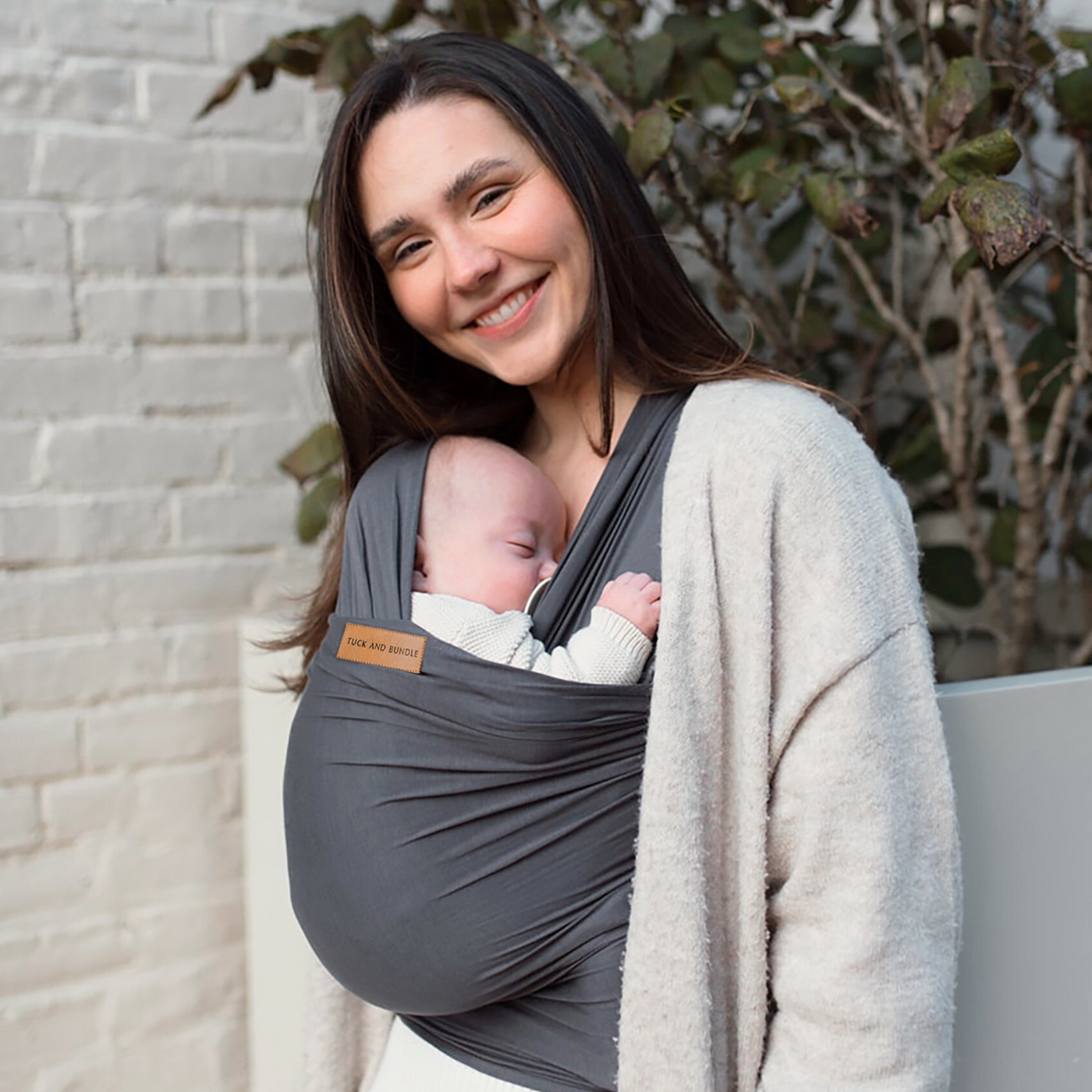 Slate Grey Baby Wrap Carrier: Lightweight, Breathable, & Ultra ...
