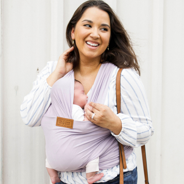 Lavender Grey Baby Wrap Carrier: Lightweight, Breathable, & Ultra ...